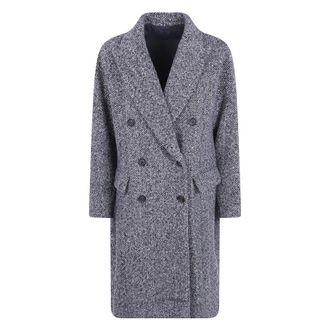 Brunello Cucinelli Single-Breasted Coats - - Coats - Damen - Schwarzk - L