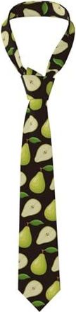 Generic Cravate Poire Vert Citron Noir Tendance Cravates &Eacute;troit Cravate DAffaires Pour F&ecirc;te Remise De Dipl&ocirc;me L&Eacute;cole