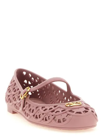 Valentino Garavani Ondette Ballet Flats - Pink