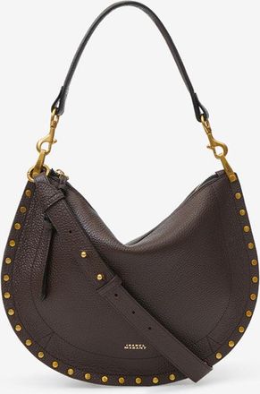 Isabel Marant Sac Oskan Soft Zip En Cuir Grain&eacute; - - Caf&eacute; - - Isabel Marant