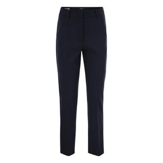 Max Mara Femme, Pantalons, Bleu, Taille: 40 FR Pantalon Cigarette