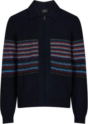 Paul Smith Gilet droit en laine m&eacute;lang&eacute;e