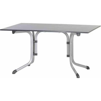 Sieger 3170-50 Boulevard-Klapptisch vivodur, 140x90 cm graphit Gestell aus Stahl in graphit, Tischplatte aus vivodur in anthrazit