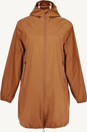 Jott Imperm&eacute;able long &agrave; capuche paquetable Caramel Copenhagen - Taille XS