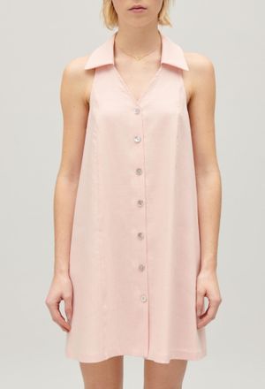 Claudie Pierlot Robe courte babydoll boutonn&eacute;e