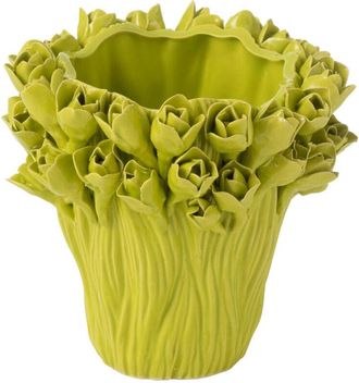 Paris Prix Vase D&eacute;co en Gr&egrave;s Ambrosia 19cm Vert