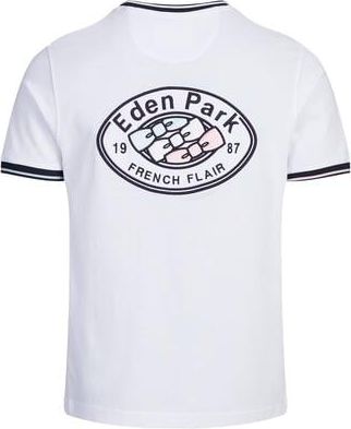 Eden Park T-shirt brod&eacute; &agrave; col rond en coton