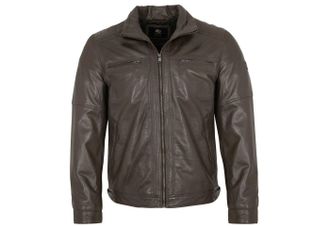 Otto Kern Lederjacke Men-102 OTTO KERN- Herren Lederjacke Lammnappa dunkelbraun