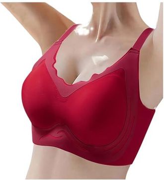 Generic G&eacute;n&eacute;rique Brassi&egrave;re Femme avec Bonnet Complet Fermeture Devant avec Maintien Souple Soutien Gorge Grande Taille sans Armature Anti Affaissement Classi