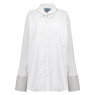 Prada Popeline Hemd - - Blouses & Shirts - Damen - Wei&szlig; - XS