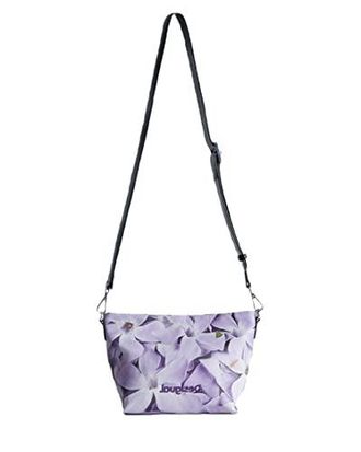 Desigual Femme Bols_imperial Patch Sac de sport Across, Violet, Taille unique EU