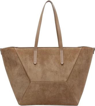 Brunello Cucinelli Femme, Sacs, Brun, Taille: ONE Size Sac Shopping