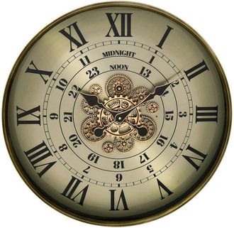 Atmosphera Horloge Michel D60cm vert - Atmosphera cr&eacute;ateur dint&eacute;rieur