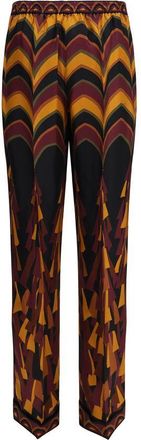 Emilio Pucci Silk Jacquard Trousers - Multicolor
