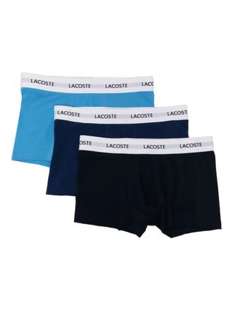 Lacoste Boxershorts mit Logo-Bund (2er-Set) - Blau