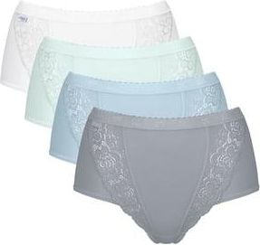 sloggi Lot de 4 culottes en coton m&eacute;lang&eacute;