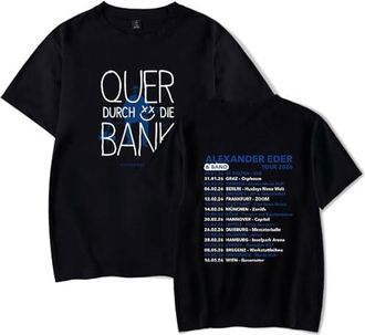 Generic Alexander Eder Quer durch die Bank Tour 2026 Merch T-shirt col rond manches courtes, 01, 4XL