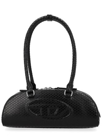 Diesel Womens Bowling Shoulder Bag 1dr Dome Black Pmu