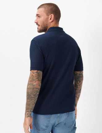 Brax Poloshirt Style PINO Knitted Jersey: Poloshirt im Baumwollmix
