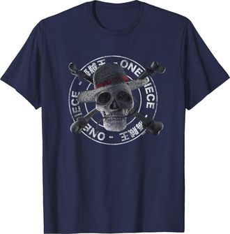 OnePiece Skull and Crossbones Stamp T-Shirt