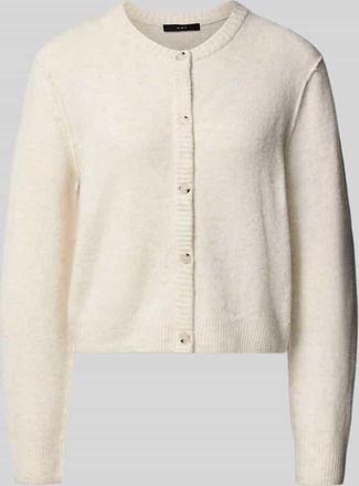 Oui Strickjacke mit Rundhalsausschnitt und Knopfleiste
