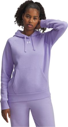 Under Armour Damen Rival Fleece Hoodie, (538) Transparent/Wei&szlig;, XL
