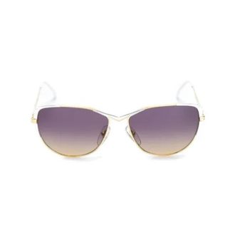 Saint Laurent Pre-owned Metall sonnenbrillen - - Pre-owned - Damen - Grau - ONE SIZE