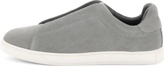 Boggi Milano Homme, Chaussures, Gris, Taille: 41 EU Baskets en cuir su&eacute;d&eacute;