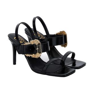 Versace Jeans Couture Stilvolle Sandalen - - Shoes - Damen - Schwarzk - 37 EU