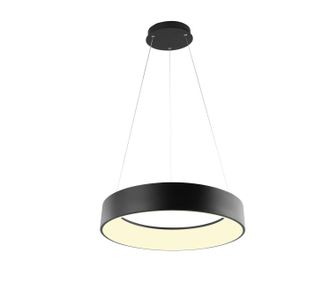 Luce-Ambiente-Design Noah LED Suspension in Black Aluminum 60w With CCT Function 60 Cm