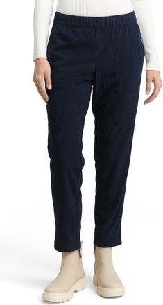 Tom Tailor Damen 1048848 Loose Slim Cordhose, 10668-Sky Captain Blue, 44W / 28L