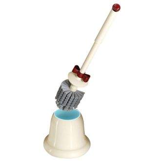 Generico WC-B&uuml;rste in Weihnachtsglockenform, dekorative Badezimmerb&uuml;rste mit langem Griff, tiefes Reinigungswerkzeug aus PP-Material f&uuml;r Wohnungen, Schlafzimme