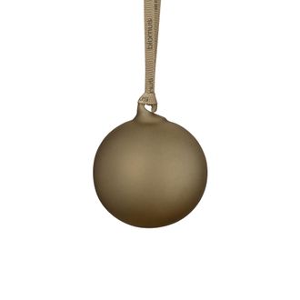 Blomus 2er Set Weihnachtskugeln -JUHLA- | Christbaumkugeln aus Glas | Farbe Coffee | Gr&ouml;&szlig;e L &Oslash; 9 cm