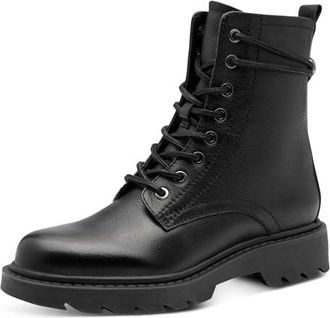 Tamaris Bottines plates en dentelle pour femme 1-25219-45 - Noir - Taille 39 EU, Noir, 39 EU