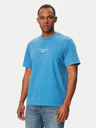 Calvin Klein Jeans T-Shirt LV04RB824G Blau Regular Fit
