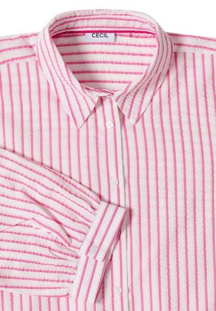Cecil Hemdbluse TOS Seersucker Multistripe Blo