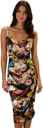 Dolce & Gabbana Femme, Robes, Multicolore, Taille: 38 FR Robe Drap&eacute;e &agrave; Imprim&eacute; Floral
