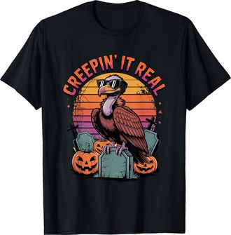 Shinkai Retro Halloween Geier Creepin It Real T-Shirt