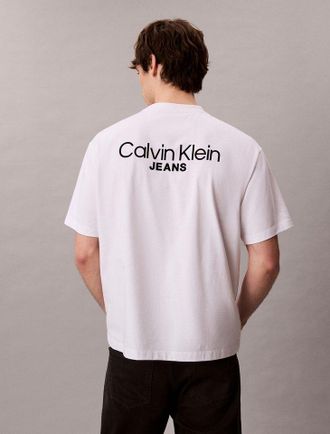 Calvin Klein Jeans T-Shirt LOGO BACK PRINT T-SHIRT Mit Rundhalsausschnitt, regular fit