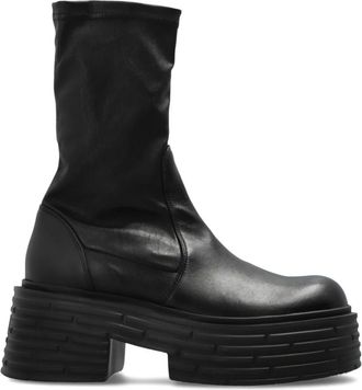 AGL Bottines Lignes &agrave; Plateforme - Femme - Chaussures - Noir - Taille: 40 EU