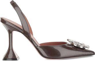 Amina Muaddi Femme, Chaussures, Brun, Taille: 40 EU Begum Sling 95