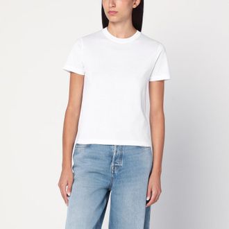 Gucci White jersey T-shirt with embroidery