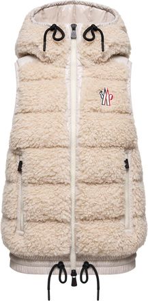 Moncler Gilet zippé en teddy matelassé