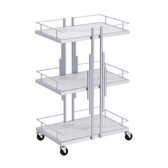 Generic K&uuml;chenwagen, 3-stufiger Rollwagen - platzsparende Aufbewahrungsl&ouml;sung f&uuml;r Salon, Zuhause und Hotel