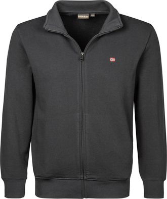 Napapijri Herren Sweatjacke schwarz unifarben