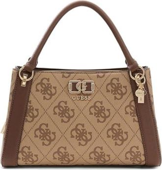 Guess sac &agrave; main sac &agrave; &eacute;paule bandouli&egrave;re Karnilla Logo Girlfriend Satchel Latte Logo/Brown marron clair