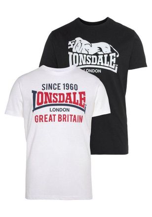 Lonsdale T-Shirt COLLESSIE (Packung, 2-tlg) im Doppelpack, mit Rundhalsausschnitt, Kurzarm-Design