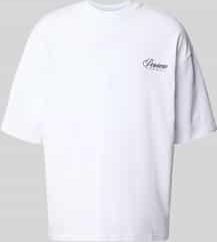Review T-Shirt mit Logo- und Statement-Print