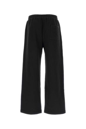 Off-white Mens Black Cotton Joggers Blkwht Exterior: Pantaloni Trousers