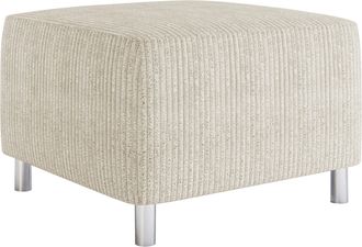 Mirjan24 Moderner Polsterhocker Dover Cord, Sitzhocker Hocker Sitzbank Fußbank Pouf Farbauswahl (Poso 100)